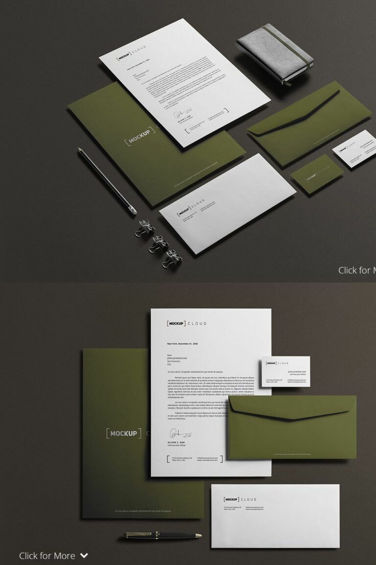 Corporate Stationery Mock-Up – MasterBundles