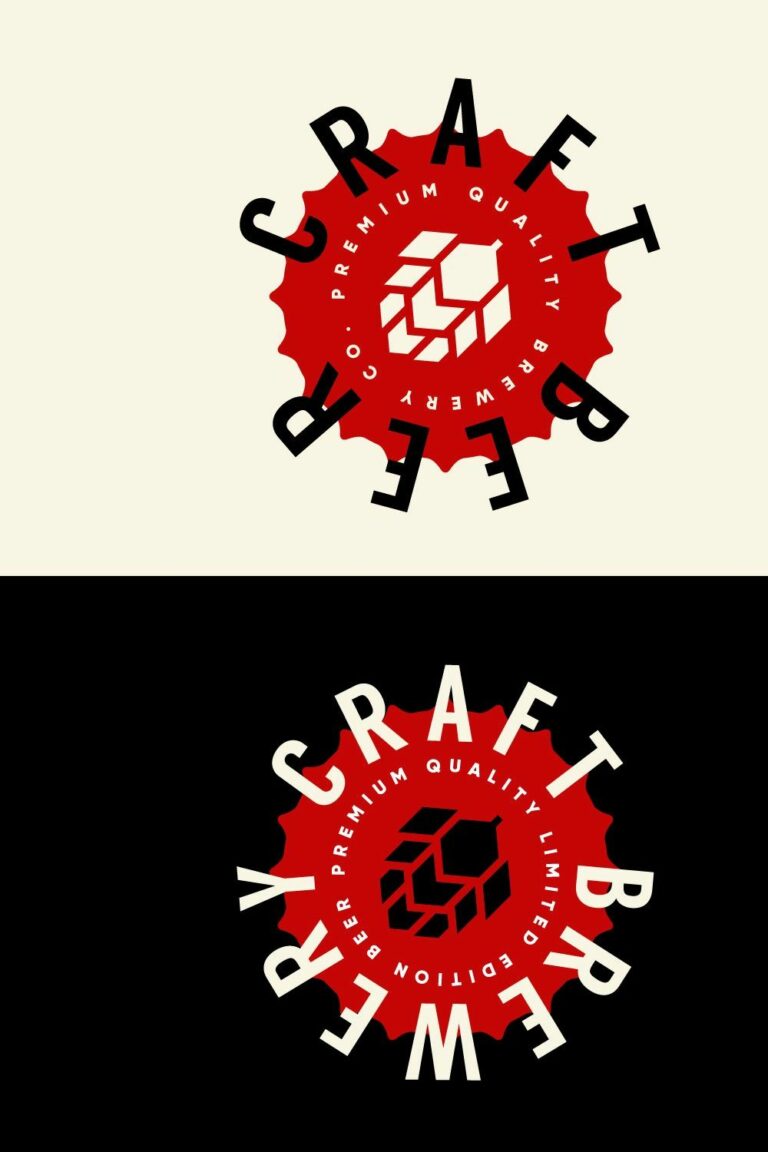 Craft beer brewery vector logo – MasterBundles