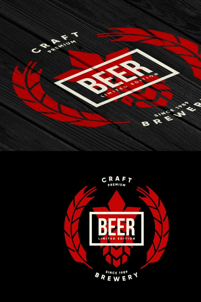 Craft beer brewery vector logo – MasterBundles