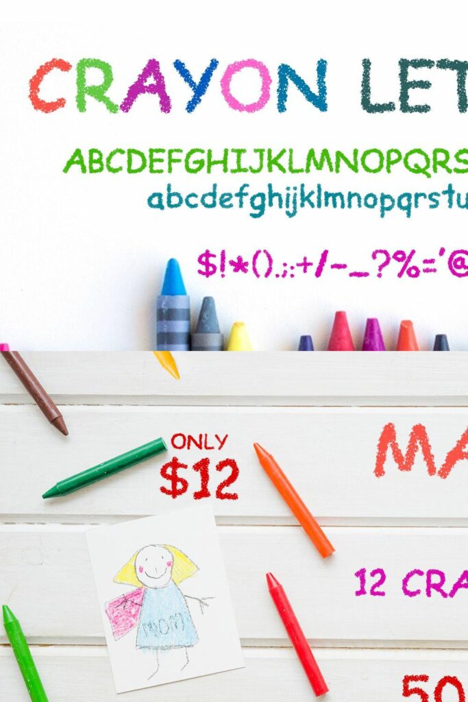 Crayon Letters Font – MasterBundles