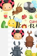 Cute Bugs Clipart - Bugs Types – MasterBundles