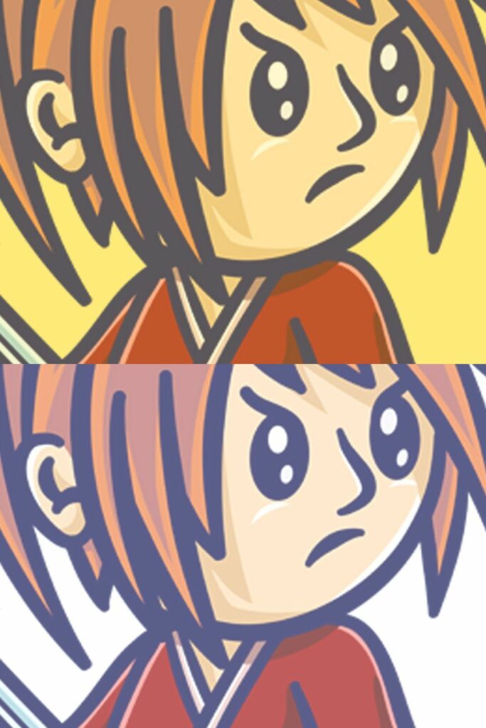 Cute samurai holding sword cartoon – MasterBundles