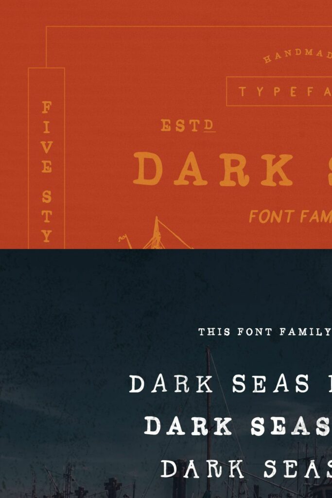 Dark Seas Font Family – MasterBundles
