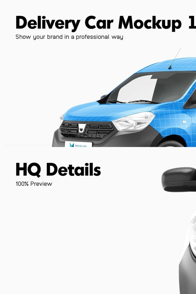 Delivery Car Mockup 11 – MasterBundles