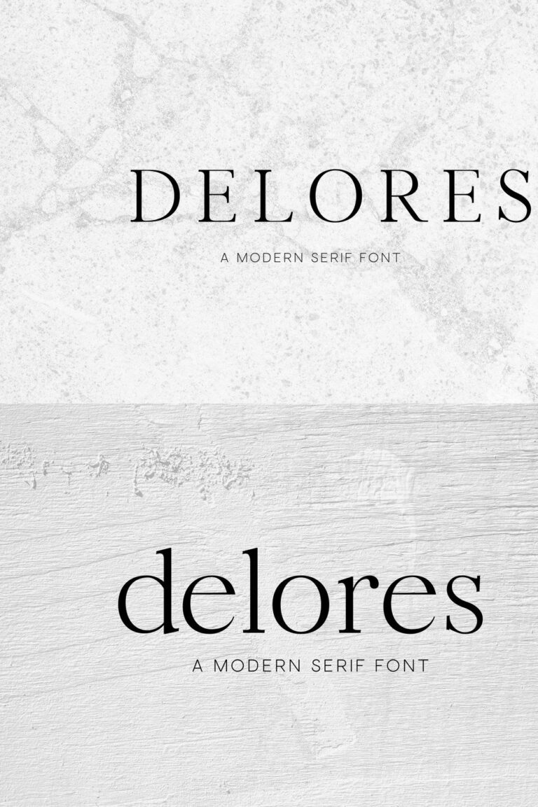 Delores - A Modern Serif Font – MasterBundles