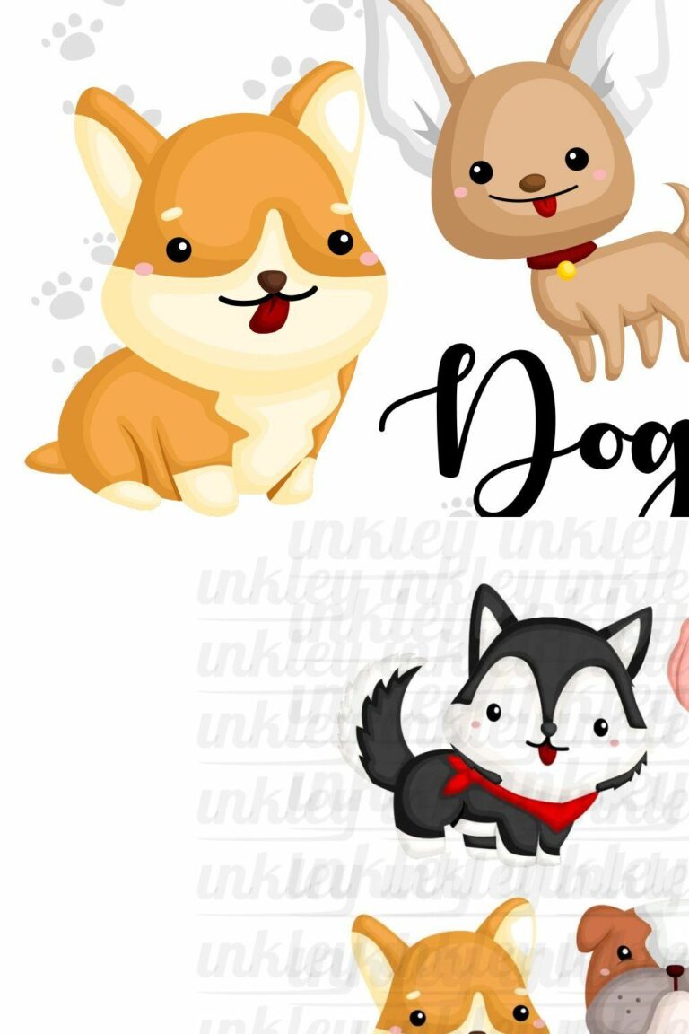 Dog Breeds Clipart - Cute Dogs – MasterBundles
