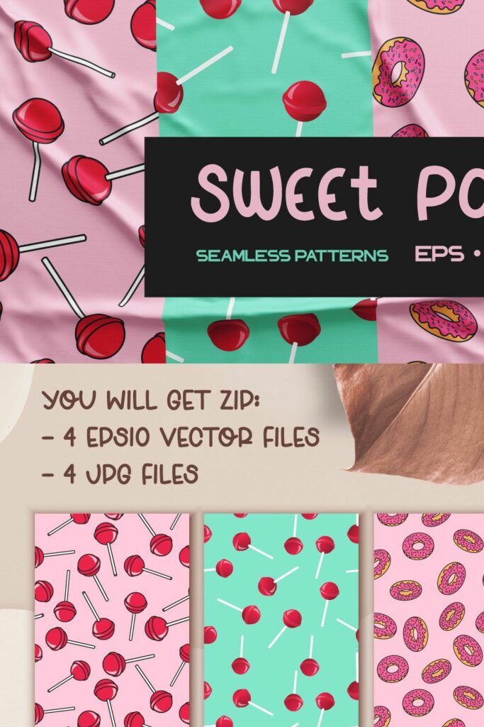 Donuts and lollipops patterns – MasterBundles