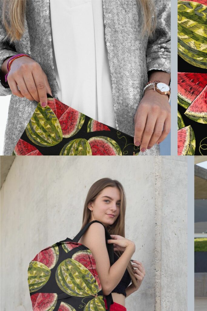 Embroidery watermelon pattern – MasterBundles