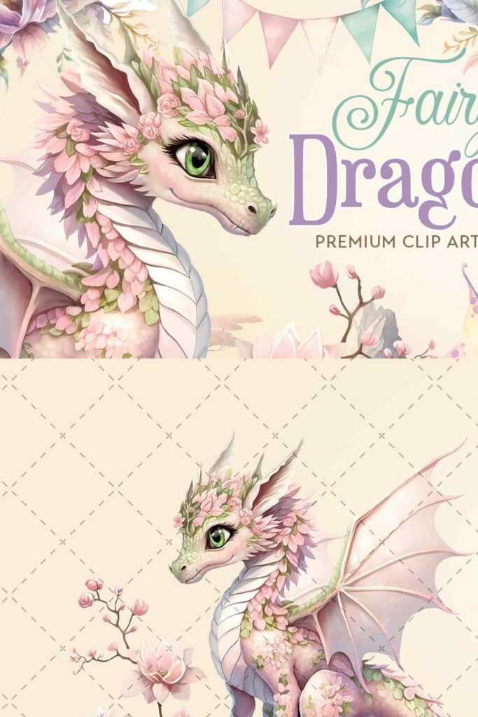 Fairy Dragons Clipart – MasterBundles