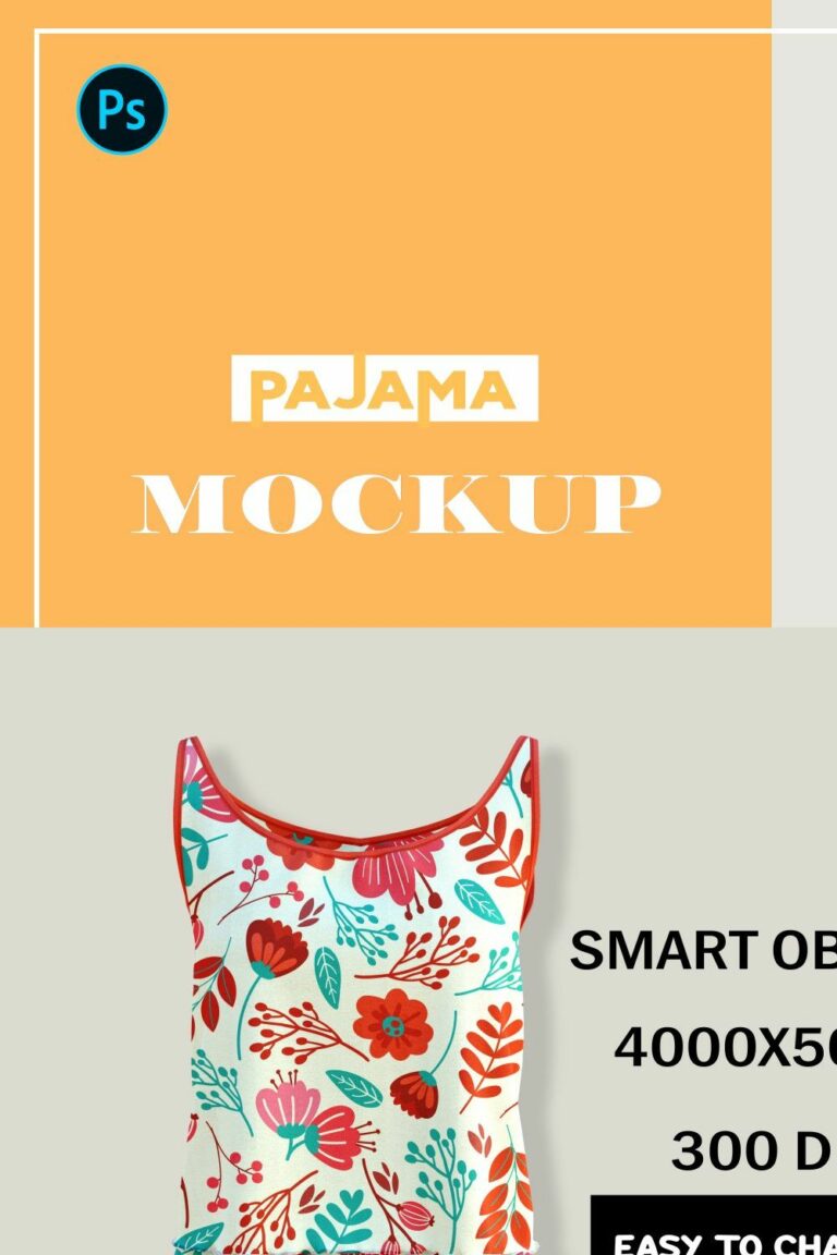 FEMALE PAJAMA MOCKUP – MasterBundles