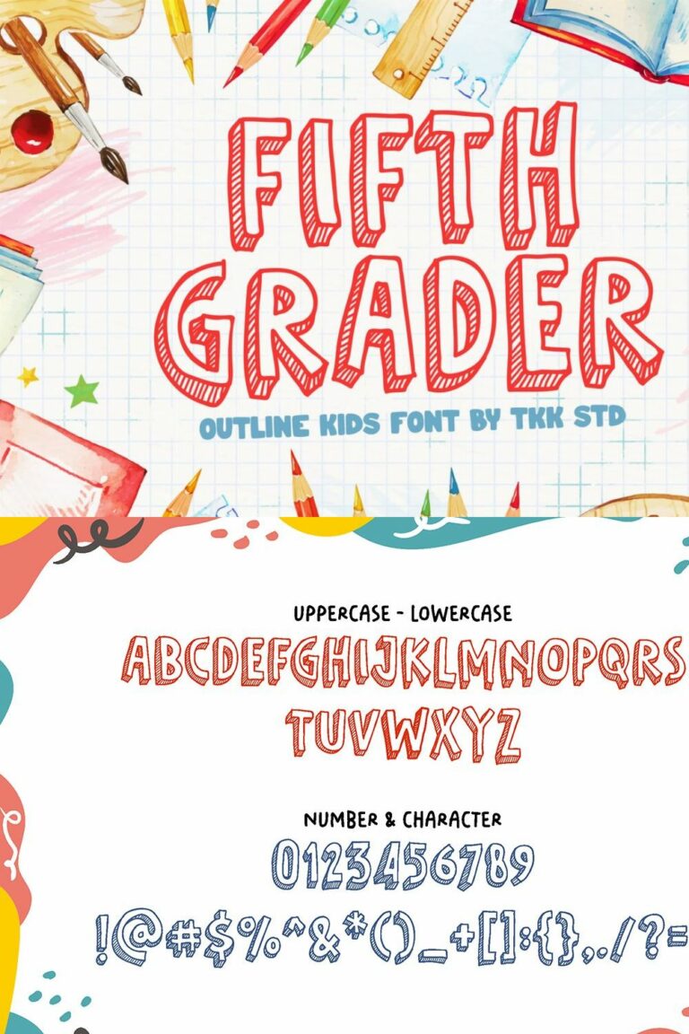 Fifth Grader – Doodle Font – MasterBundles
