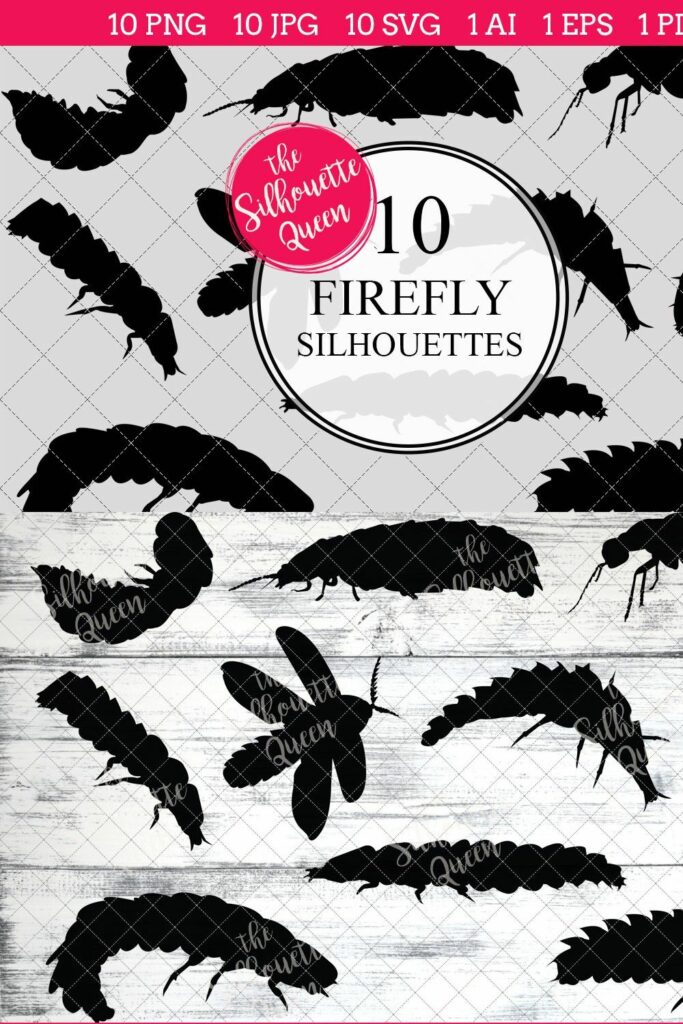 Firefly Silhouette Clipart Vector – MasterBundles