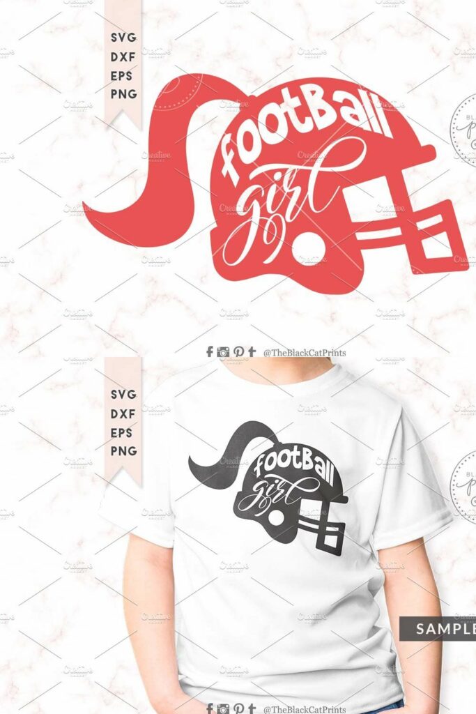 Football girl SVG DXF EPS PNG – MasterBundles
