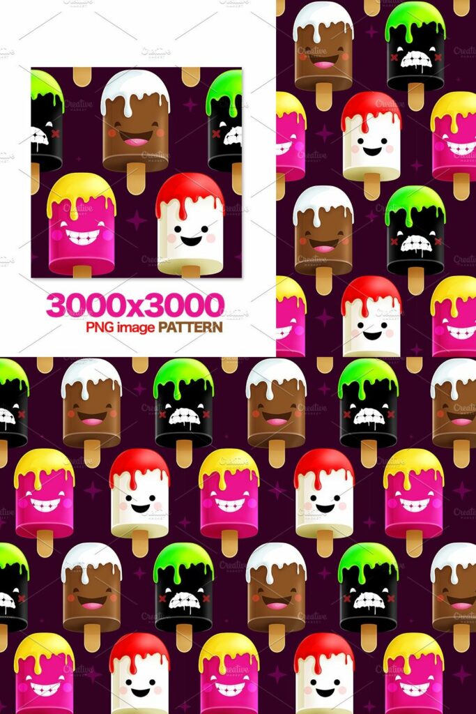 Freaky Ice-Creams Pattern – MasterBundles