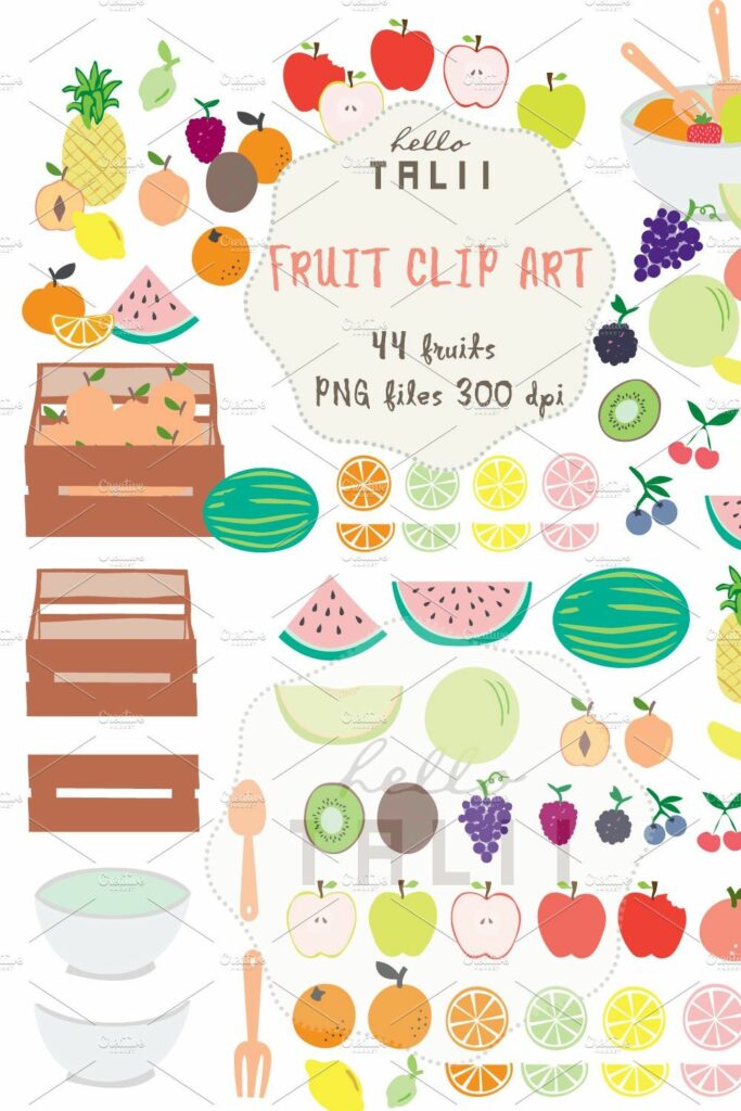 Fruit Clip Art – MasterBundles