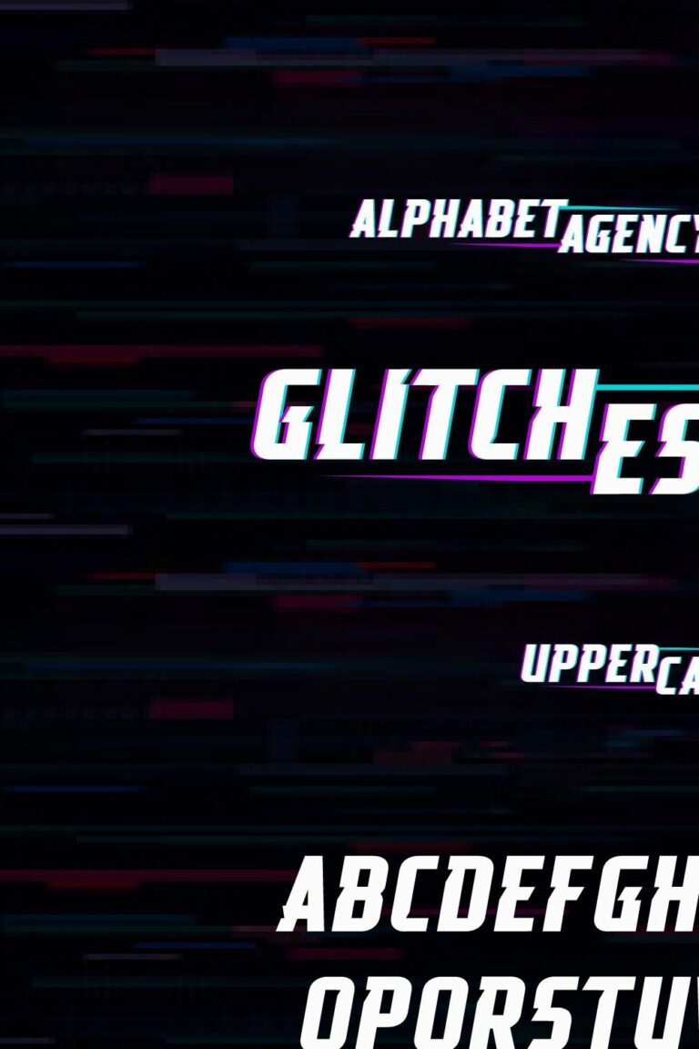 GLITCH ESPORTS DISPLAY FONT – MasterBundles