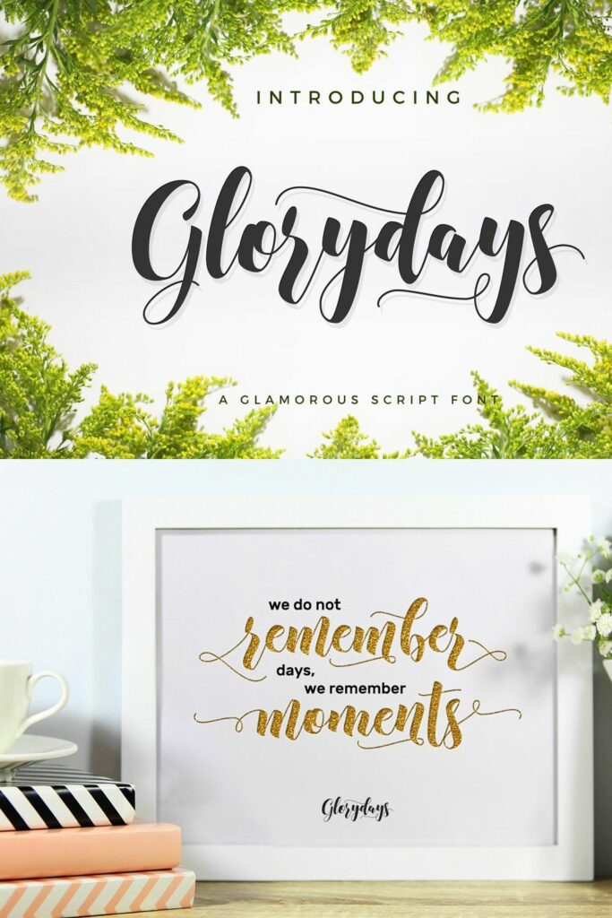 Glorydays Cursive Font – MasterBundles