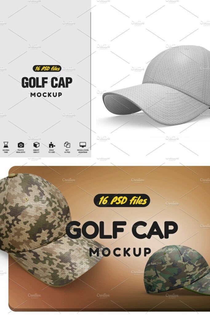Golf Cap MockUp – MasterBundles