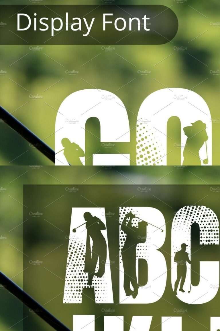 Golf, Golf Display font – MasterBundles