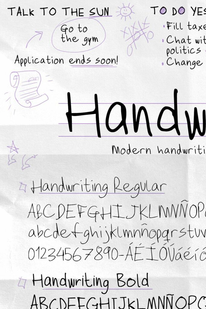 Handwriting Font – MasterBundles