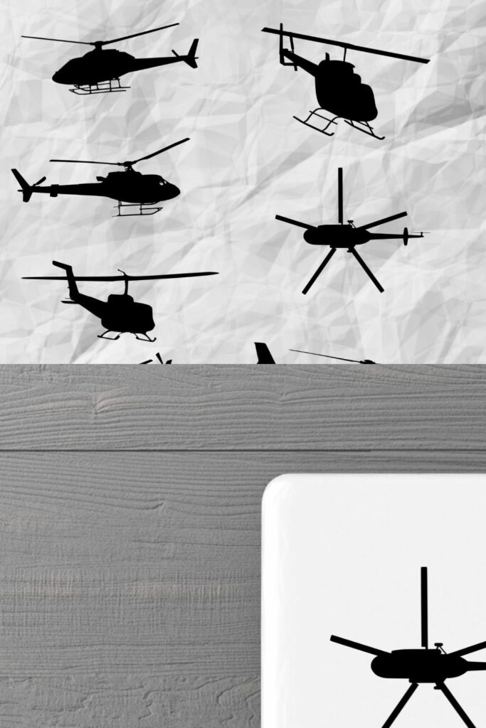 Helicopter Silhouette – MasterBundles