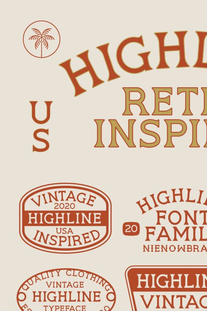 HIGHLINE Font | Vintage Font – MasterBundles