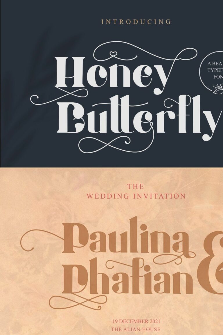 Honey Butterfly - Beauty Typeface – MasterBundles