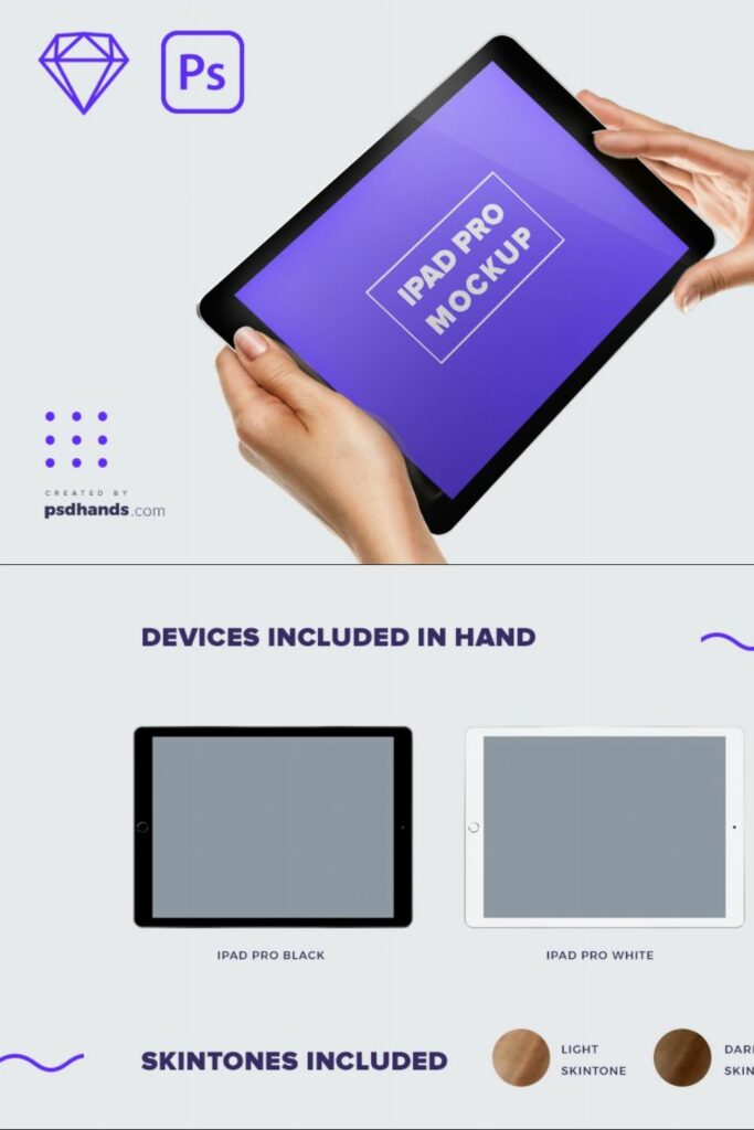 iPad in Female Hands Mockup – MasterBundles