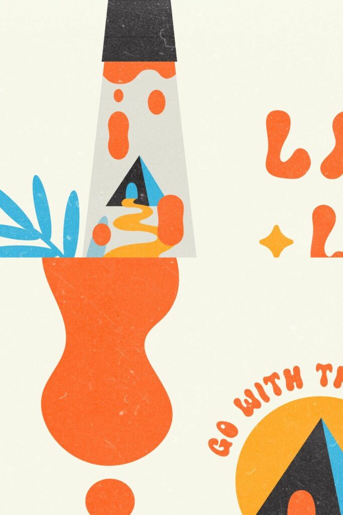 Lava Lamp Display - Retro Font – MasterBundles