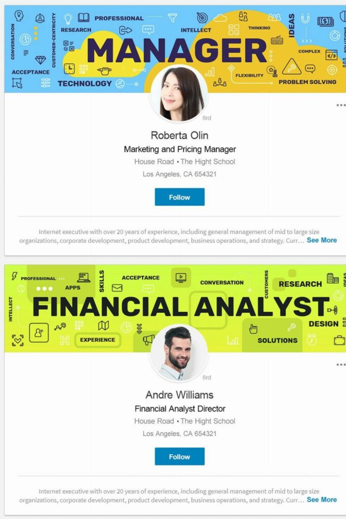 LinkedIn| Editable Backgrounds – MasterBundles