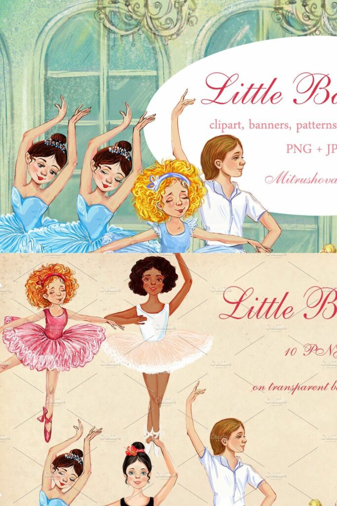 little ballerina .clipart – MasterBundles