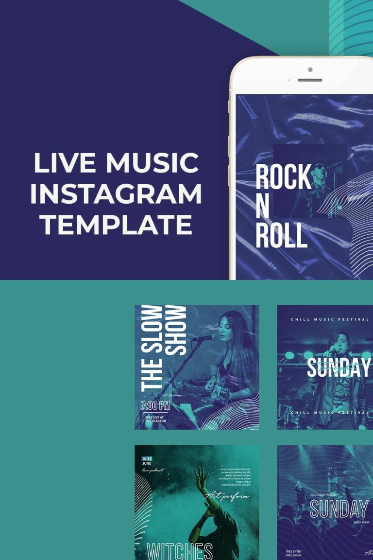 Live Music Instagram Templates – MasterBundles