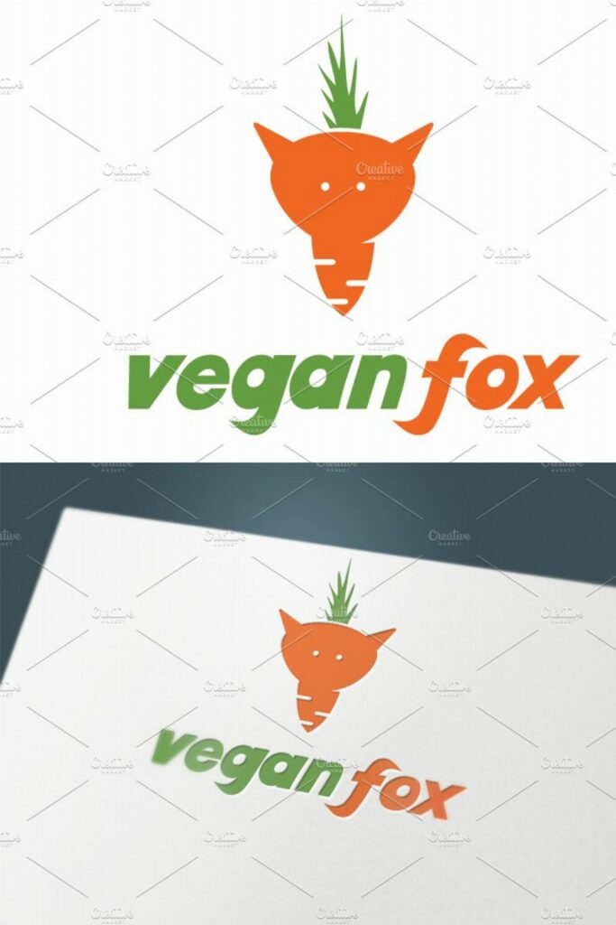 logo "concept fox-carrot" – MasterBundles