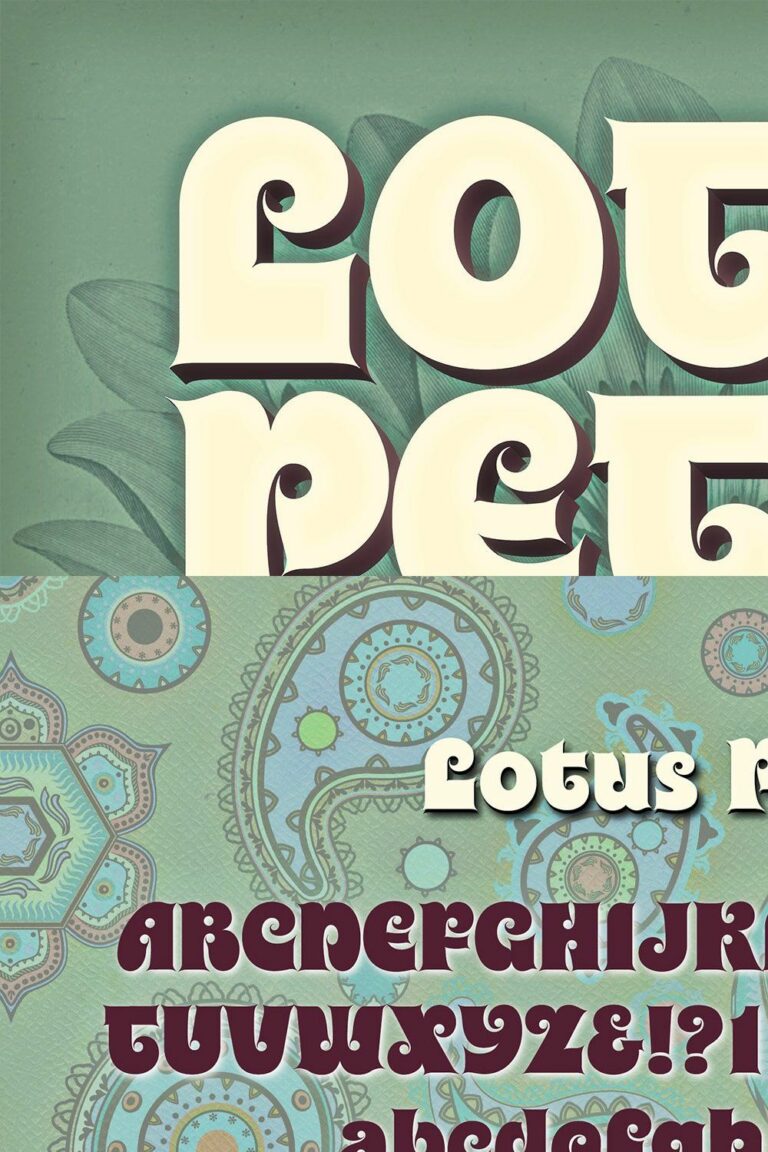 Lotus Petal Font – MasterBundles