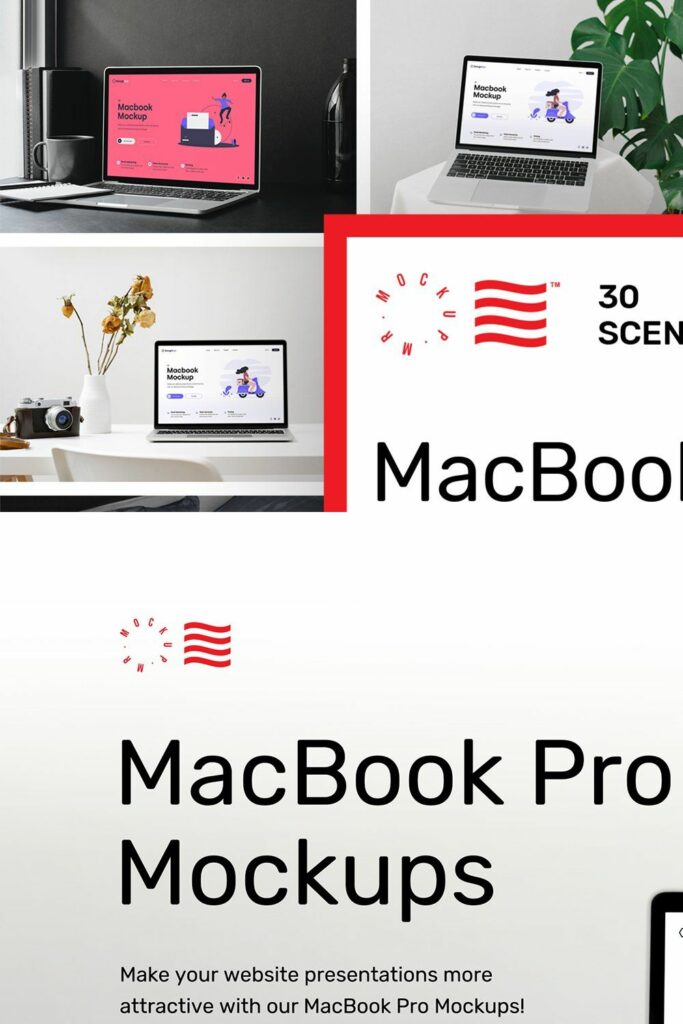 MacBook Mockups - Workspace Mockups – MasterBundles
