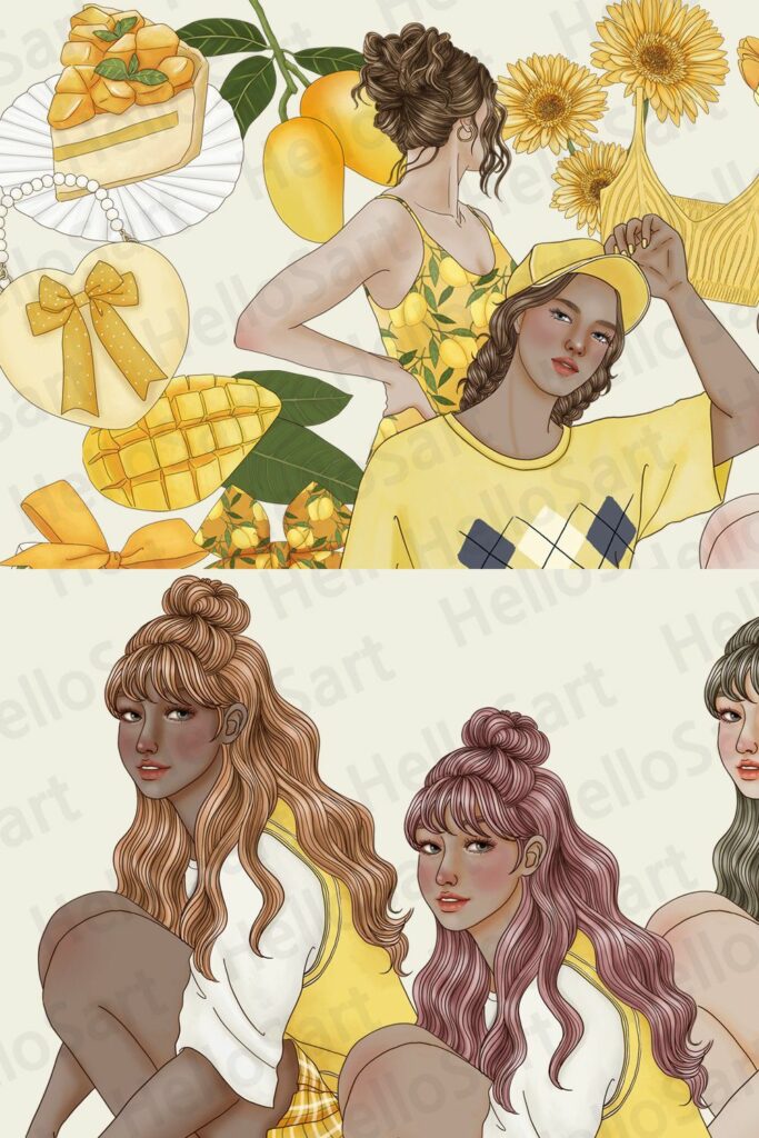 Mango Tango Clipart & Patterns – MasterBundles