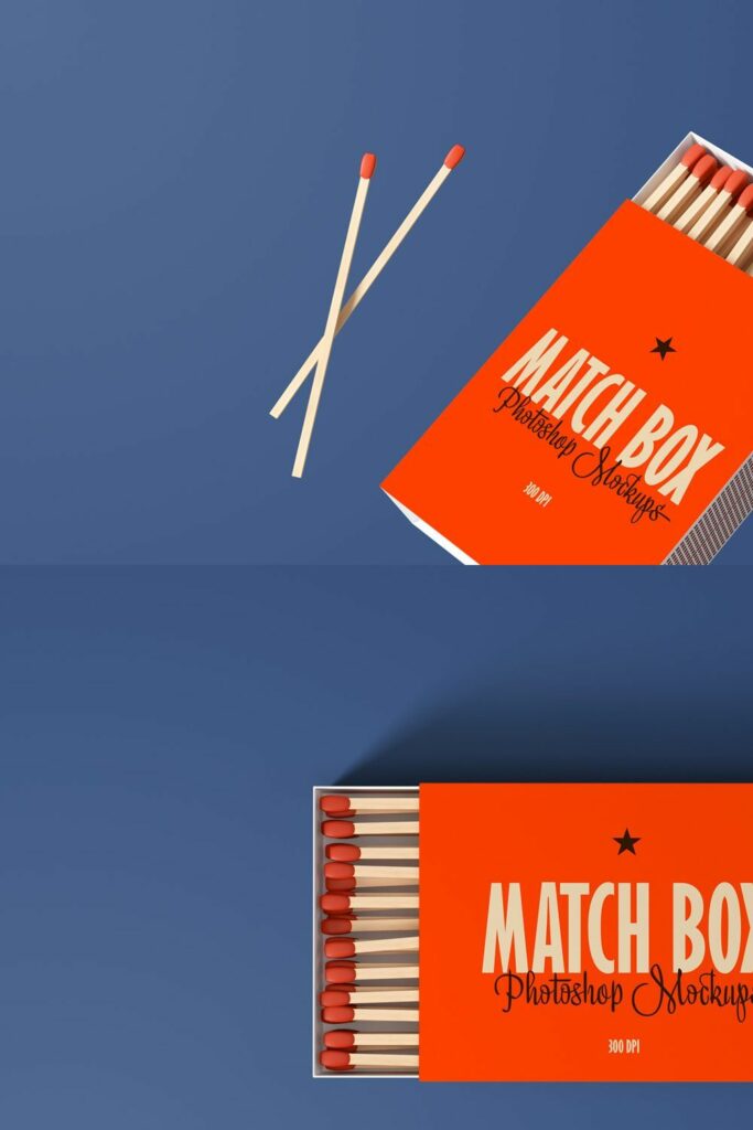 Matches Box Mockups – MasterBundles