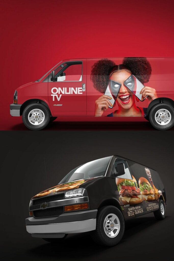 Mini Van Mock-up – MasterBundles