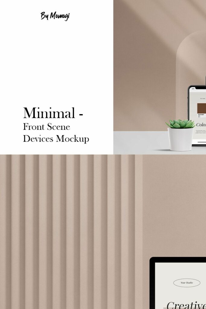 Minimal - Front Scene Devices Mockup – MasterBundles