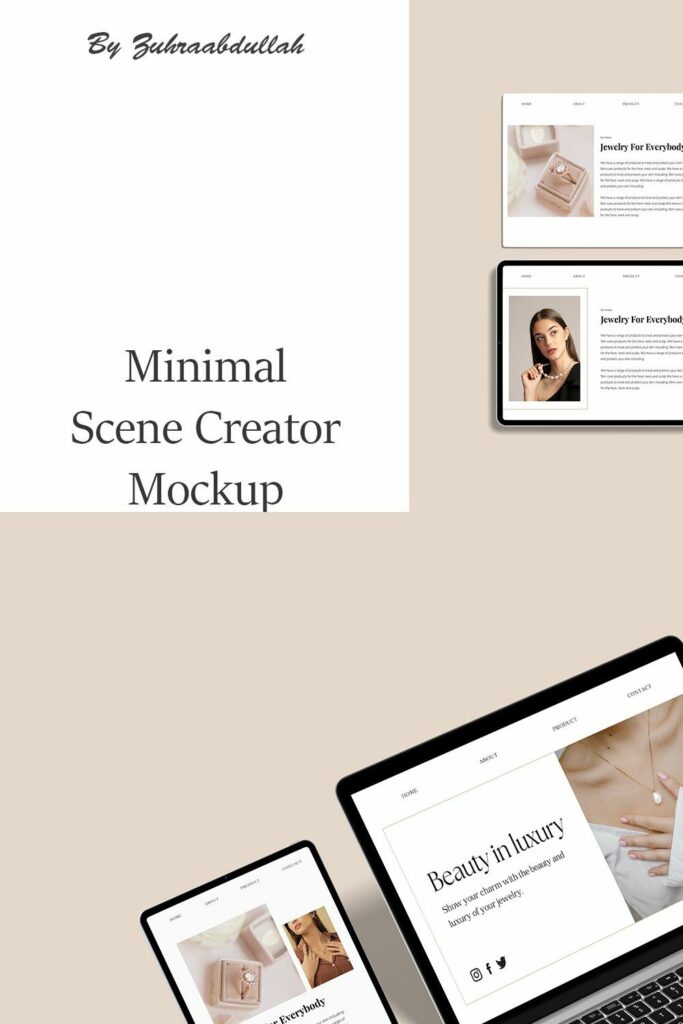 Minimal Scene Creator Mockup – MasterBundles