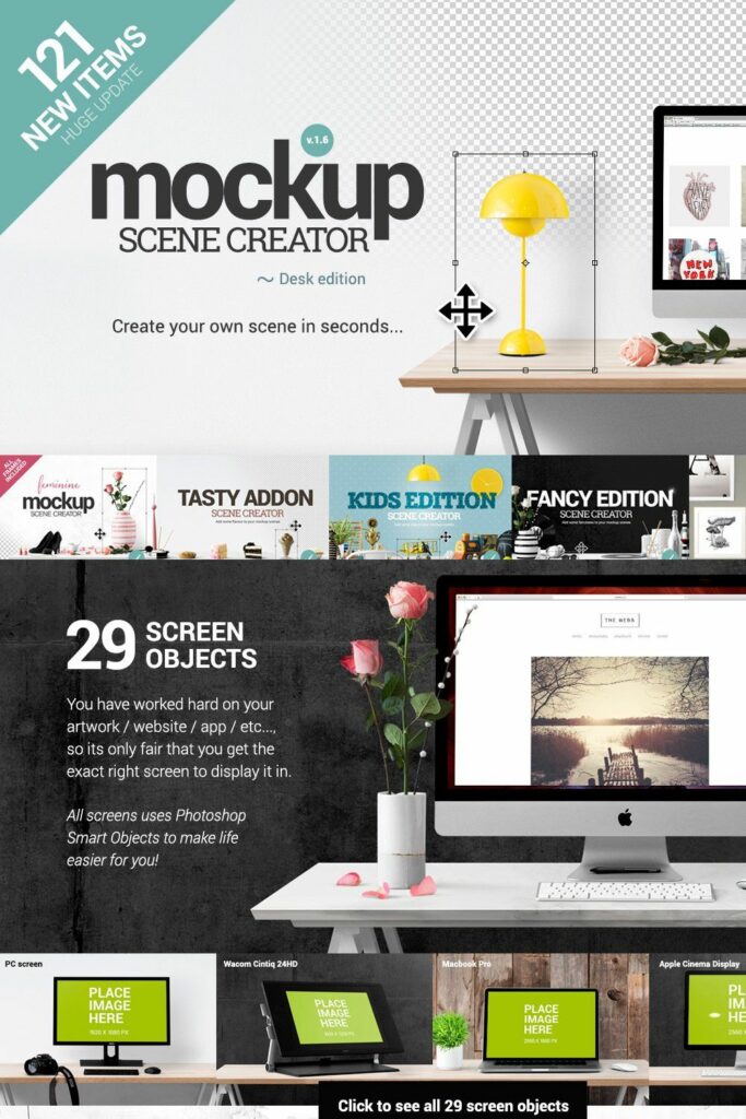 Mockup Scene Creator - Desk edition – MasterBundles