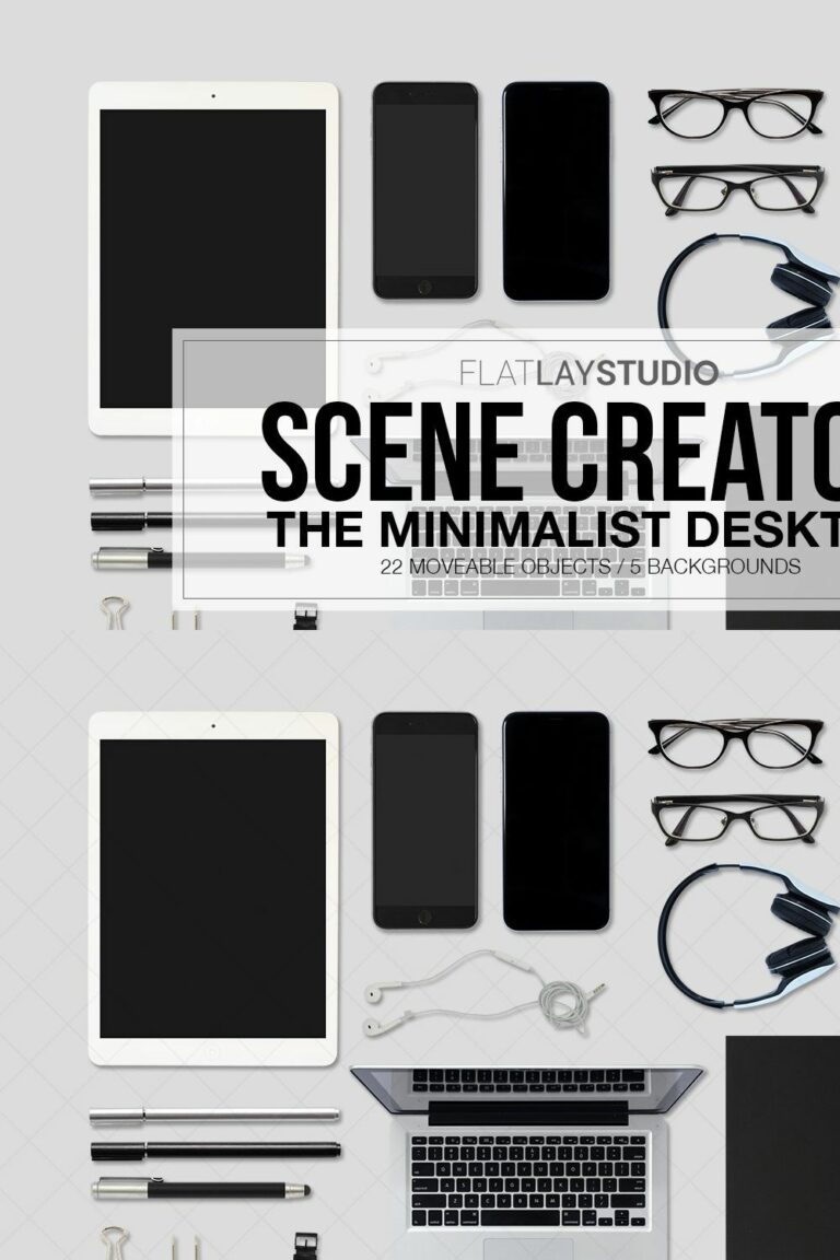 MOCKUP SCENE CREATOR - MINIMALIST – MasterBundles