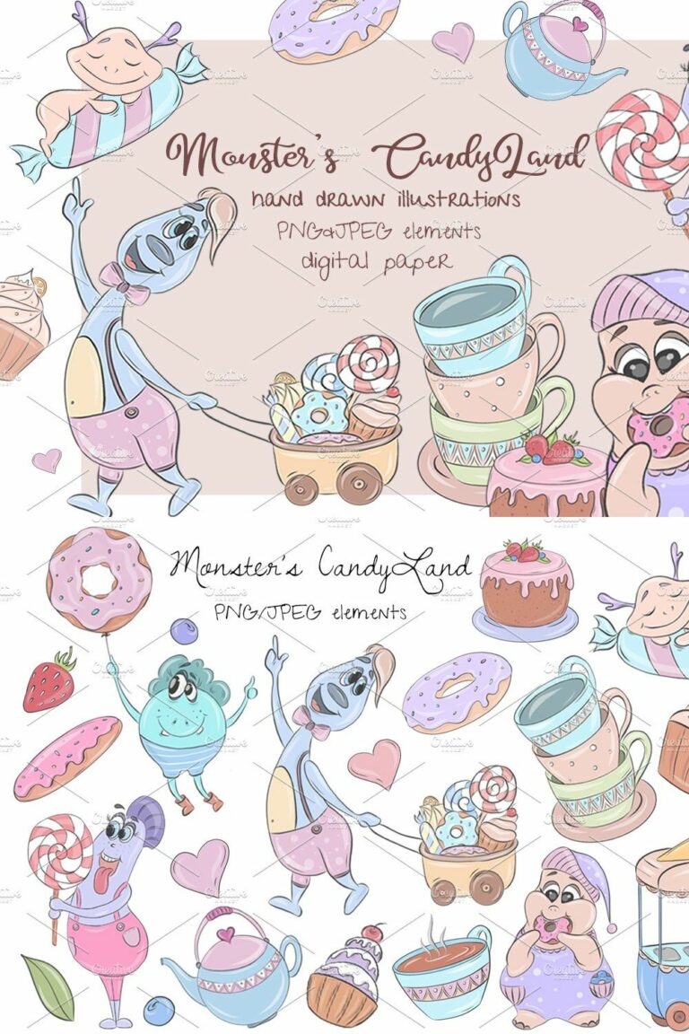 Monster's CandyLand set – MasterBundles