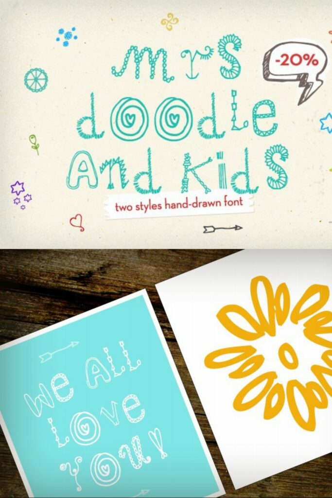 Mrs Doodle Fonts – MasterBundles