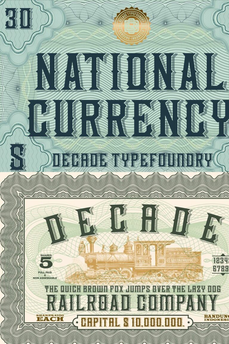 National Currency Font – MasterBundles
