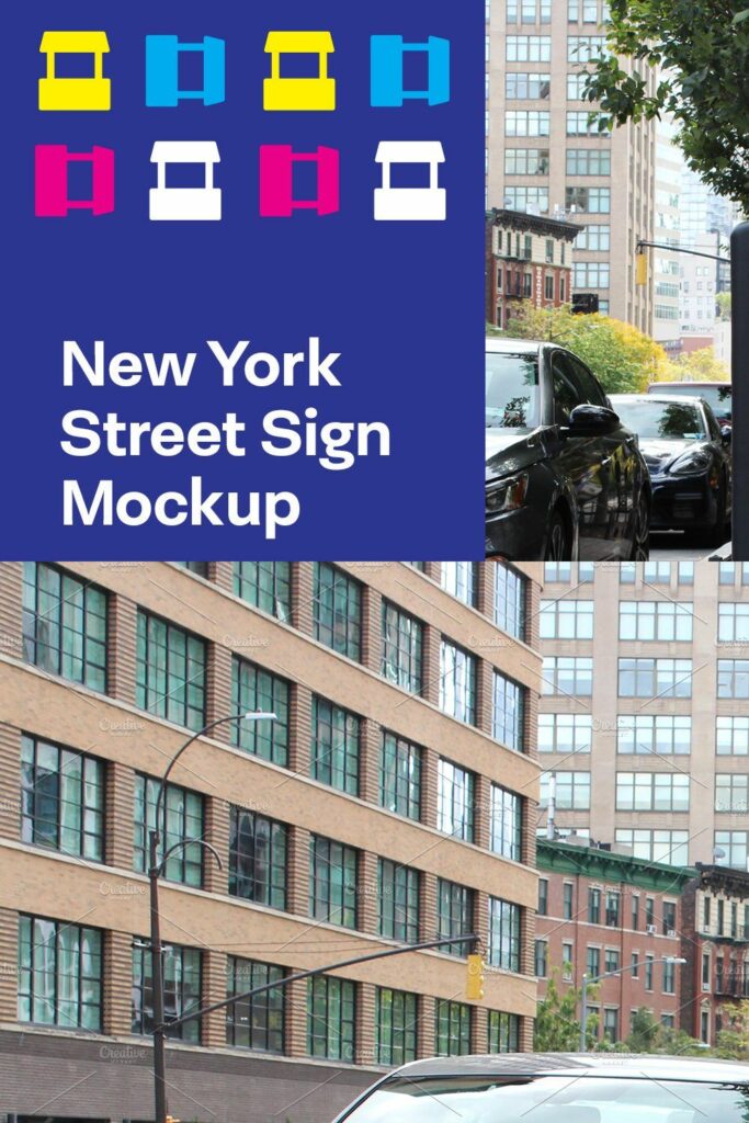 New York Street Sign Mockup – MasterBundles