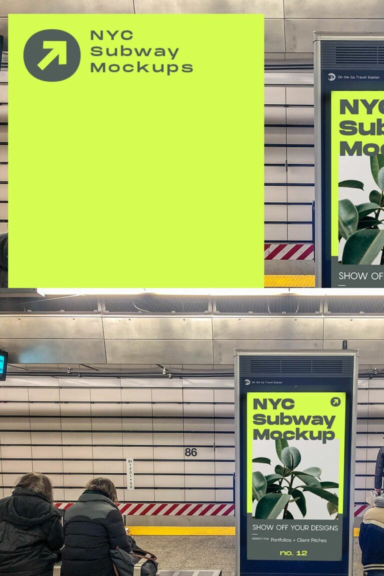 NYC Subway Billboard Mockup – MasterBundles