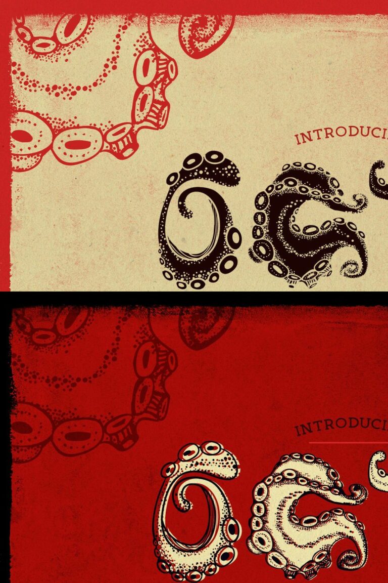 Octo - A hand lettering Octopus font – MasterBundles