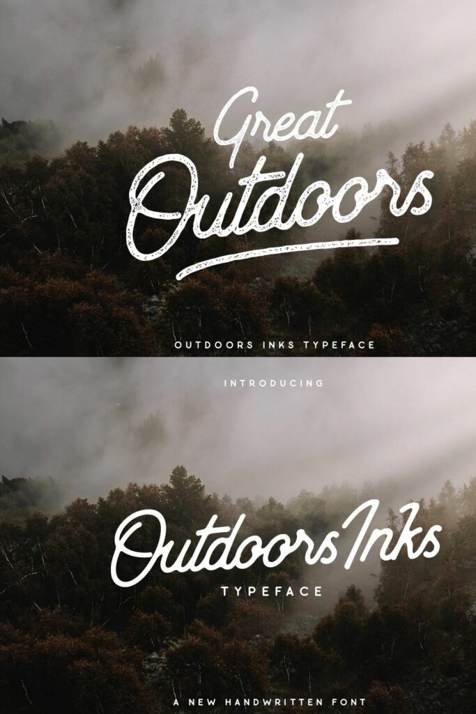 Outdoors Inks Typeface – MasterBundles