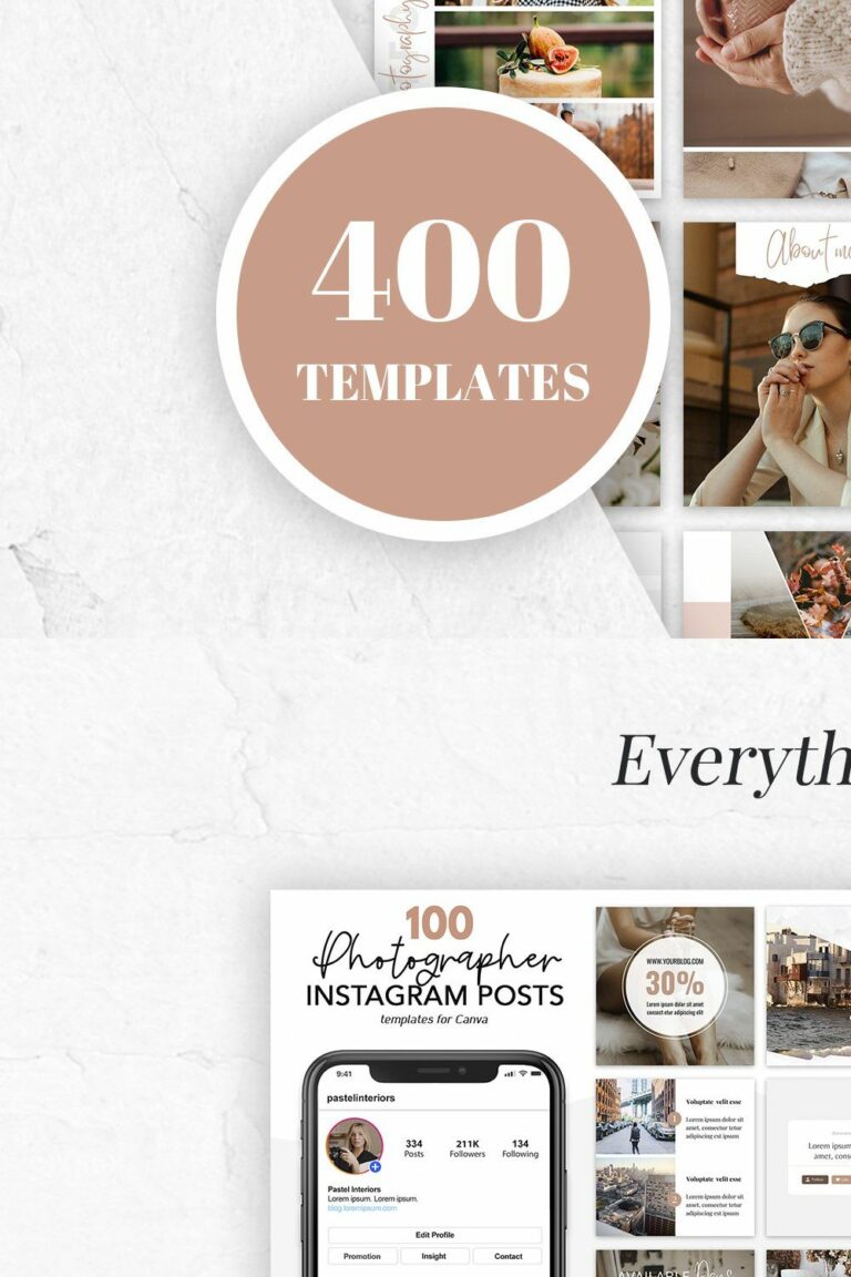 Photographer Instagram Post Bundle – MasterBundles